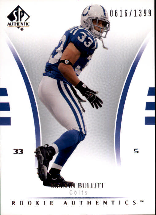 Melvin Bullitt Football Price Guide | Melvin Bullitt Trading Card Value ...