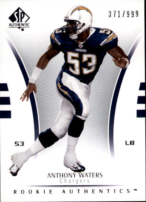 Anthony Waters Football Price Guide | Anthony Waters Trading Card Value ...