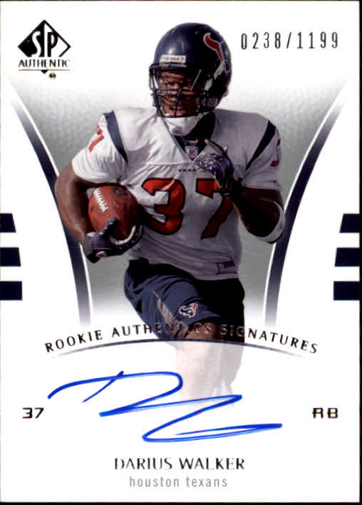 Darius Walker Football Price Guide | Darius Walker Trading Card Value ...