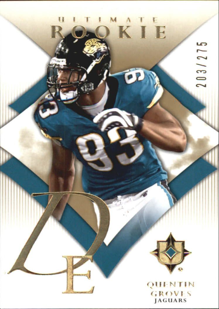 Quentin Groves Football Price Guide | Quentin Groves Trading Card Value ...
