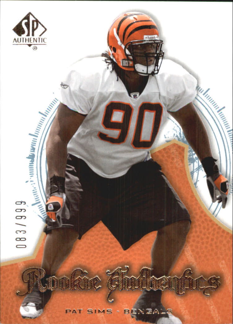 Pat Sims Football Price Guide | Pat Sims Trading Card Value – Beckett
