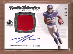 Buy Mario Manningham Cards Online | Mario Manningham Football Price ...