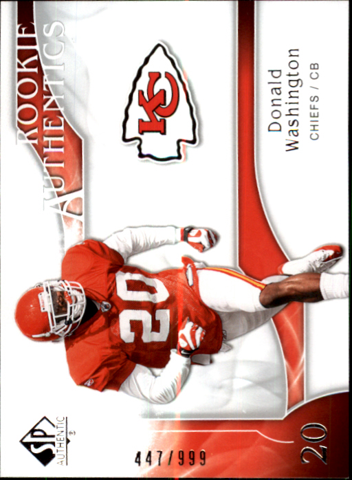 Donald Washington Football Price Guide | Donald Washington Trading Card ...