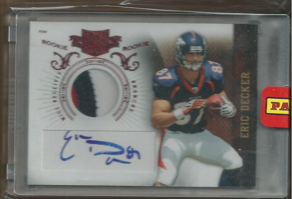 Eric Decker Football Price Guide | Eric Decker Trading Card Value – Beckett