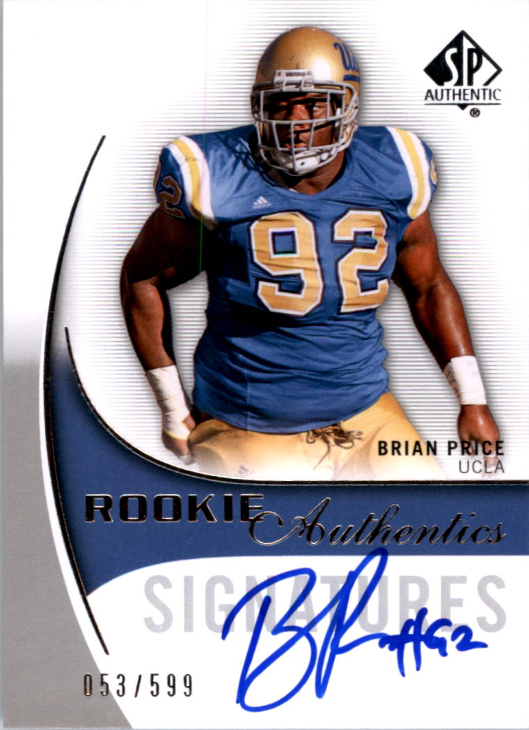Brian Price Football Price Guide | Brian Price Trading Card Value – Beckett