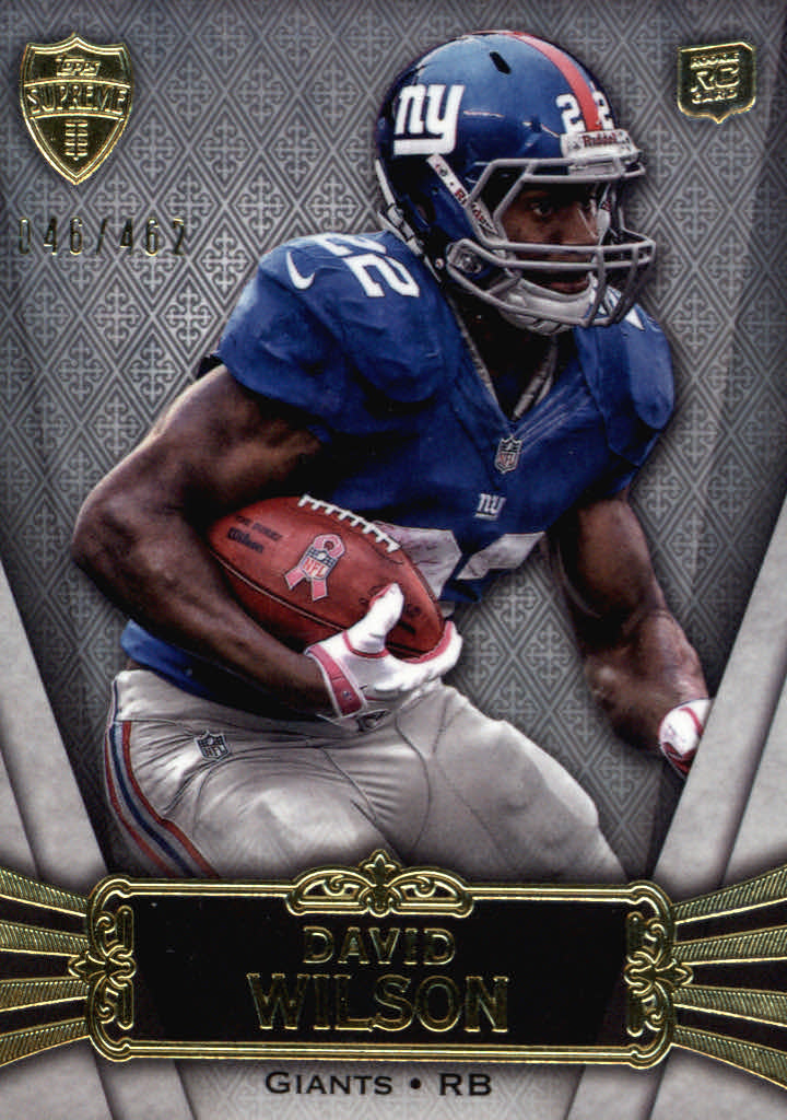 David Wilson Football Price Guide | David Wilson Trading Card Value ...