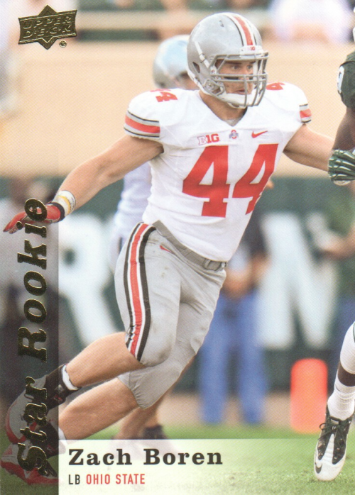 Zach Boren Football Price Guide | Zach Boren Trading Card Value – Beckett