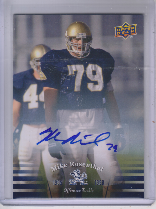 Mike Rosenthal Football Price Guide | Mike Rosenthal Trading Card Value ...