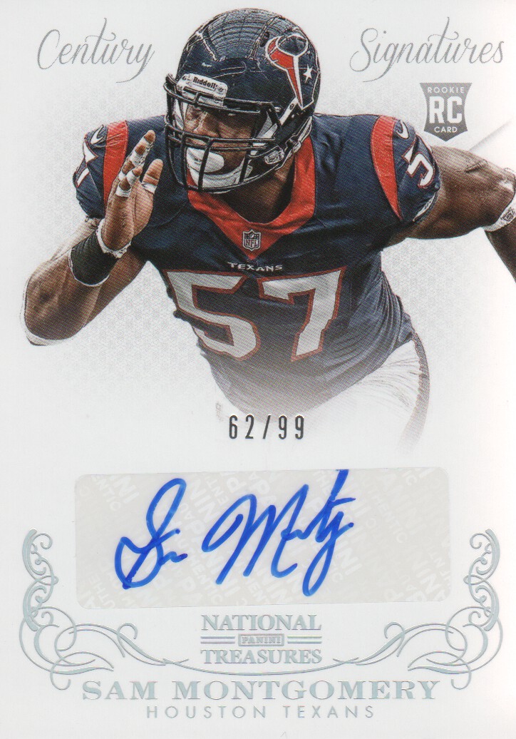 Sam Montgomery Football Price Guide | Sam Montgomery Trading Card Value ...