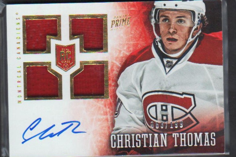 Christian Thomas Hockey Price Guide | Christian Thomas Trading Card ...