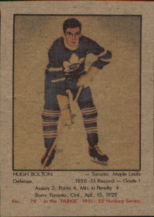 Hugh Bolton Hockey Price Guide | Hugh Bolton Trading Card Value – Beckett