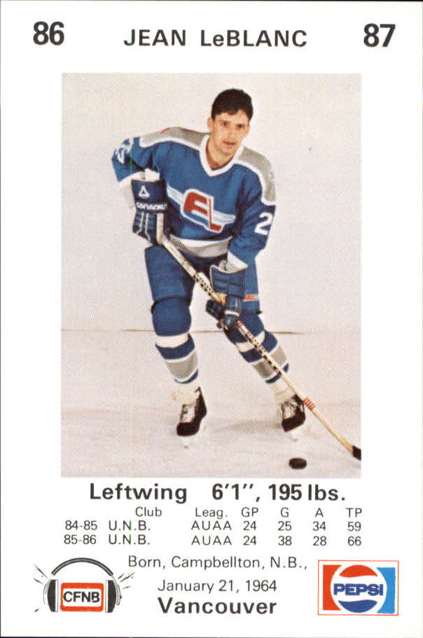 Jean LeBlanc Hockey Price Guide | Jean LeBlanc Trading Card Value – Beckett