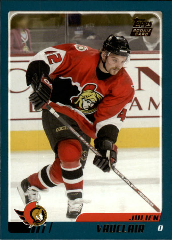Julien Vauclair Hockey Price Guide | Julien Vauclair Trading Card Value ...