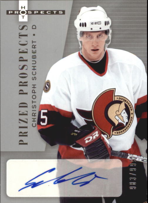 Christoph Schubert Hockey Price Guide | Christoph Schubert Trading Card ...