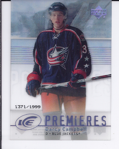 Darcy Campbell Hockey Price Guide | Darcy Campbell Trading Card Value ...