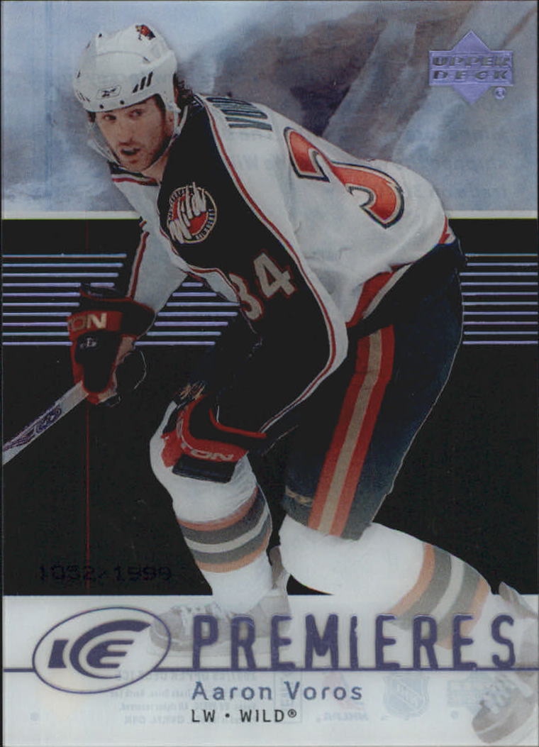 Aaron Voros Hockey Price Guide | Aaron Voros Trading Card Value – Beckett