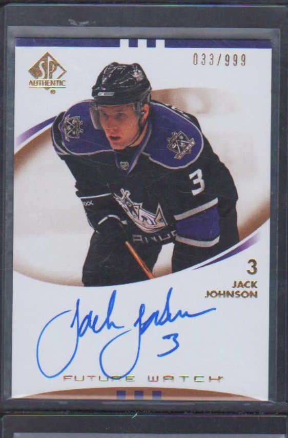 Jack Johnson Hockey Price Guide | Jack Johnson Trading Card Value – Beckett