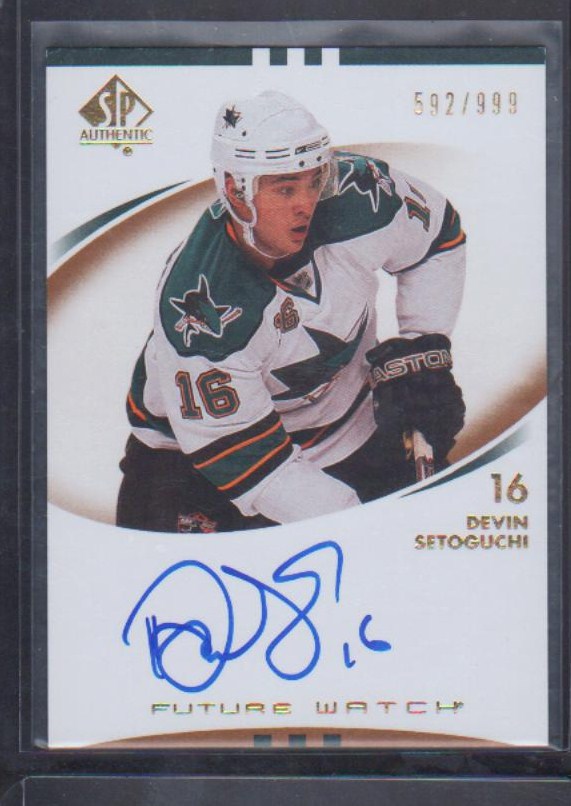 Devin Setoguchi Hockey Price Guide | Devin Setoguchi Trading Card Value ...
