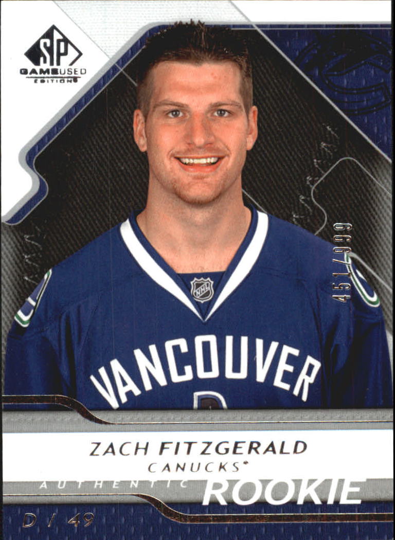 Zack Fitzgerald Hockey Price Guide | Zack Fitzgerald Trading Card Value ...