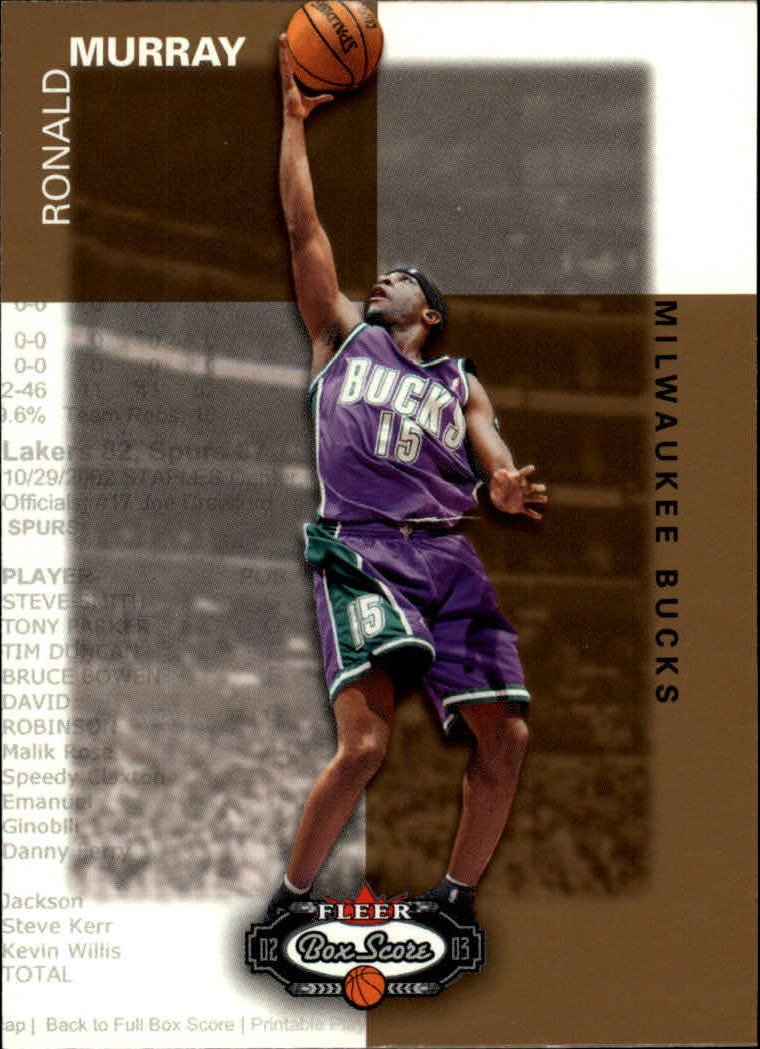 Ronald Flip Murray Basketball Price Guide | Ronald Flip Murray Trading ...