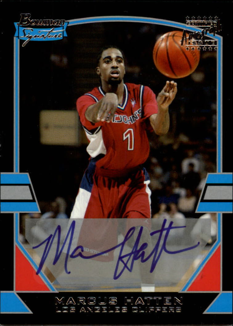 Marcus Hatten Basketball Price Guide | Marcus Hatten Trading Card Value ...