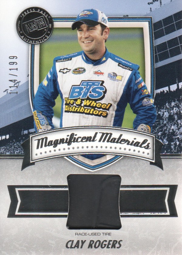 Clay Rogers Racing Price Guide | Clay Rogers Trading Card Value – Beckett