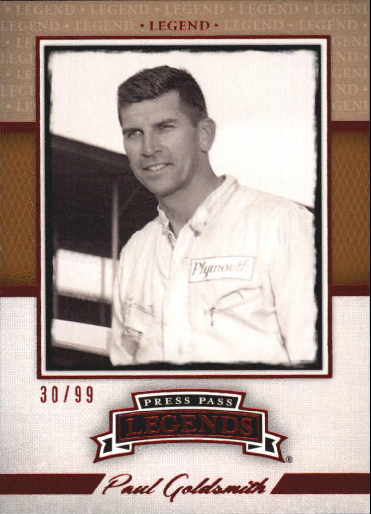 Paul Goldsmith Racing Price Guide | Paul Goldsmith Trading Card Value ...