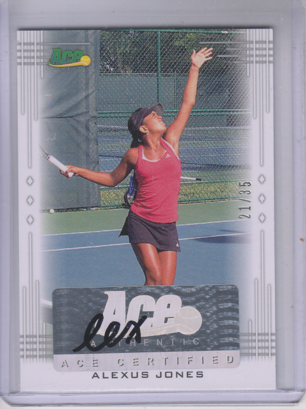 Alexus Jones Tennis Price Guide | Alexus Jones Trading Card Value – Beckett