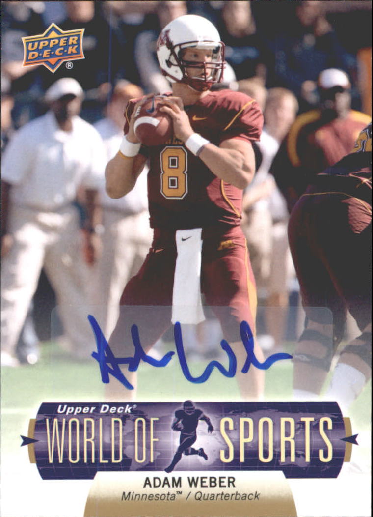 Buy Adam Weber Cards Online | Adam Weber Football Price Guide - Beckett
