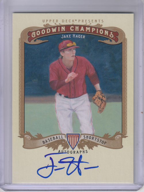 Jake Hager Baseball Price Guide | Jake Hager Trading Card Value – Beckett