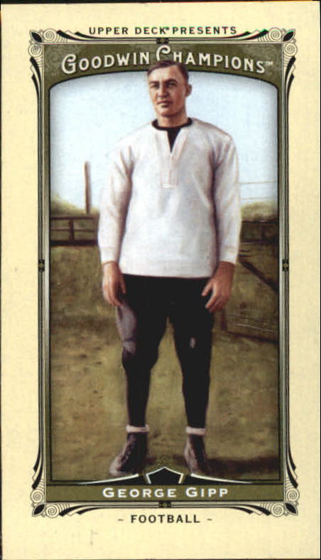 George Gipp Football Price Guide | George Gipp Trading Card Value – Beckett