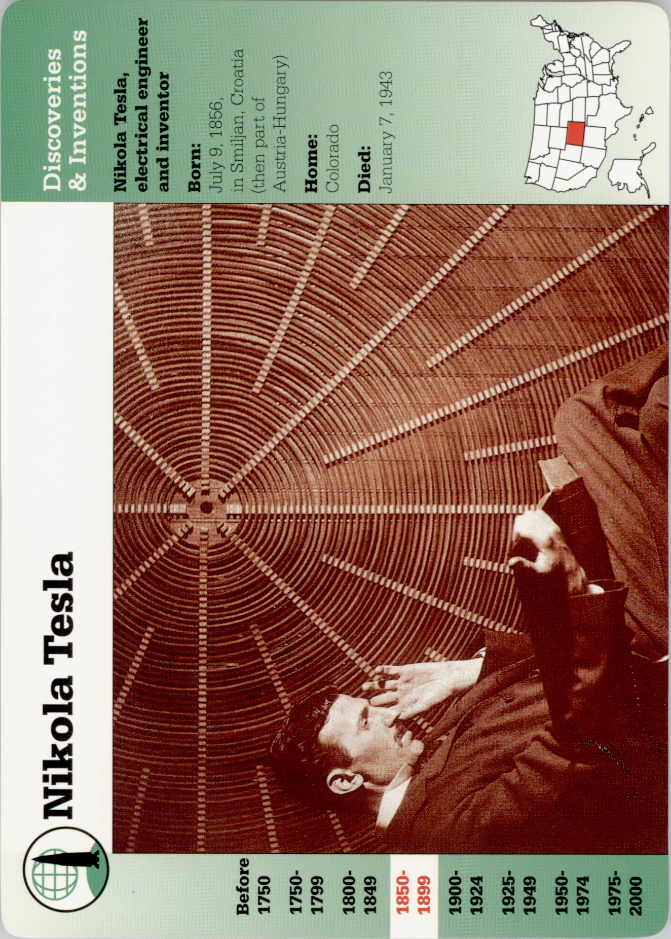 Nikola Tesla Non-sports Price Guide | Nikola Tesla Trading Card Value ...